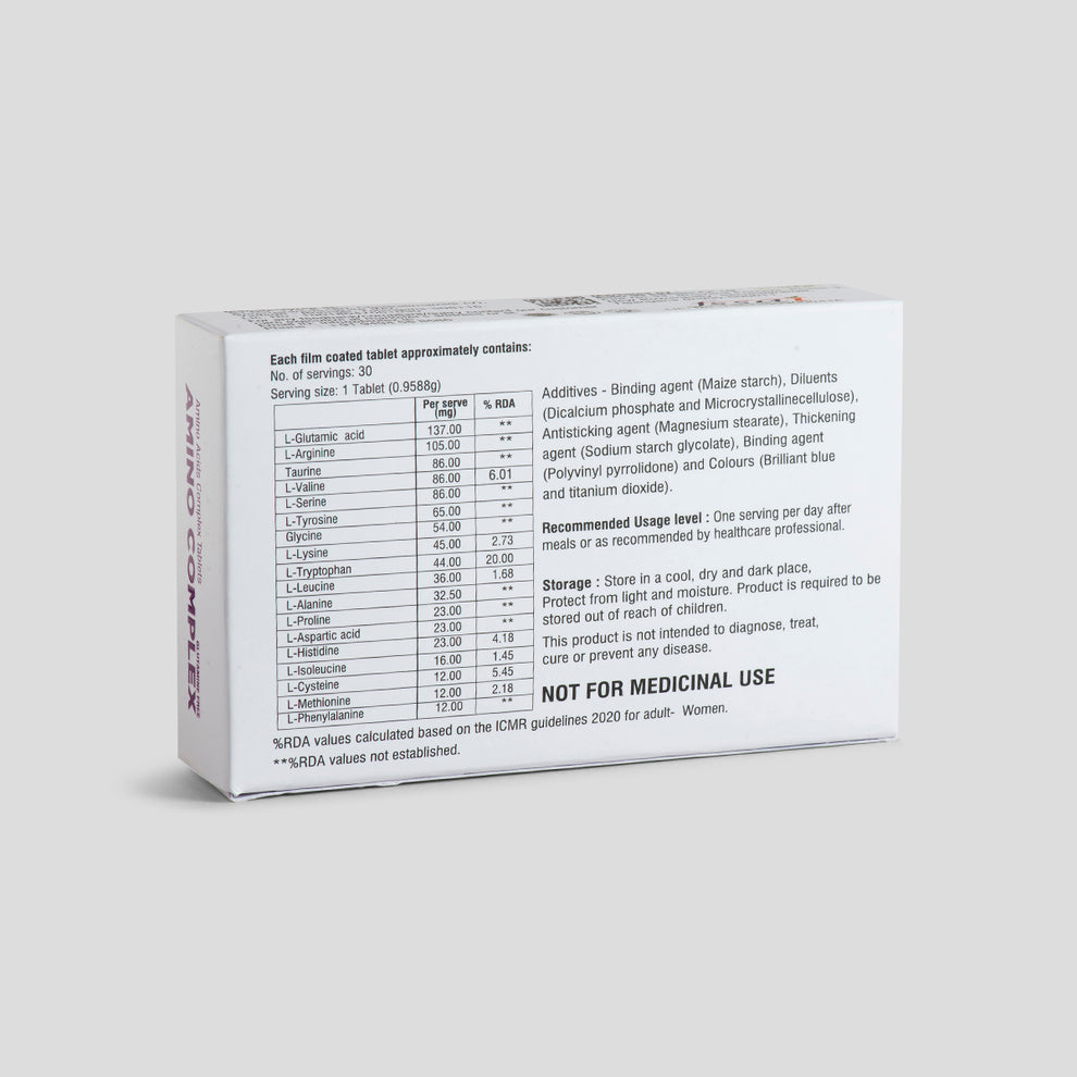 Amino Complex: Amino Acid Tablets (30C) - Muscle Support