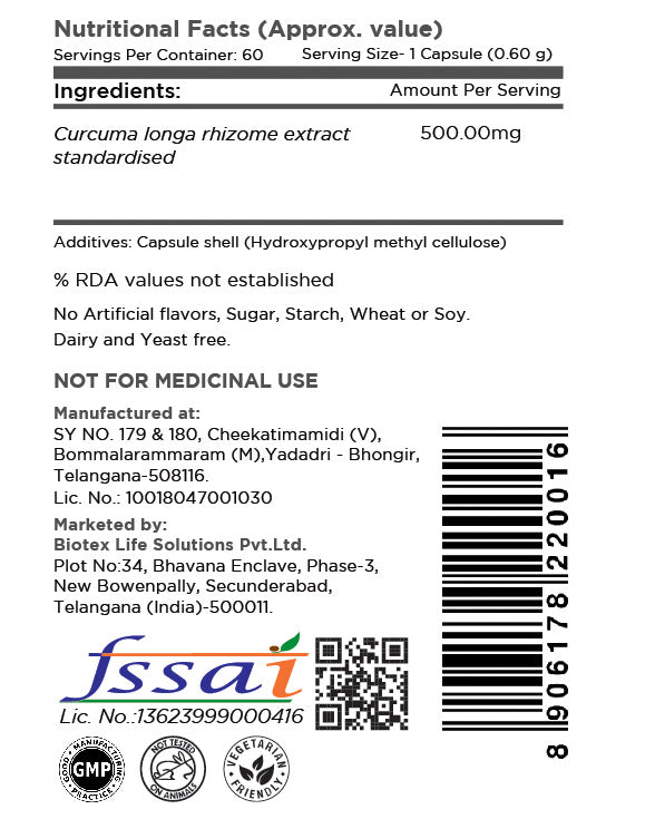Nano Curcumin Capsules – Biotex Life Solutions Private Limited